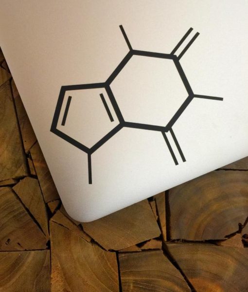 Caffeine Molecule - mini sticker | Vinyl Motion